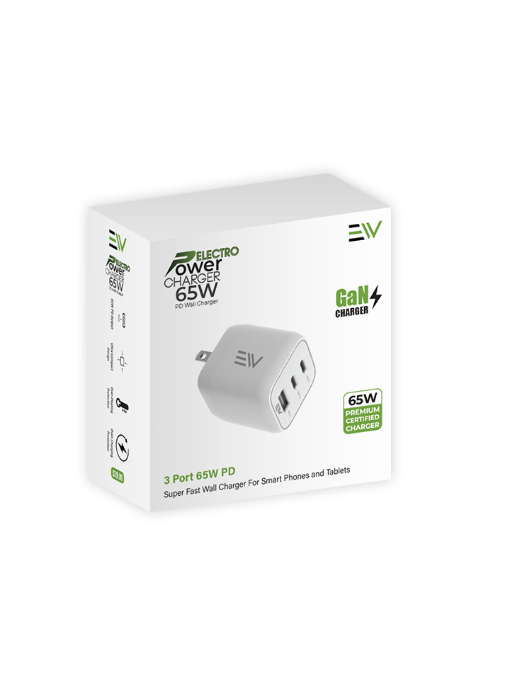 Electro power 65W 3 ports Wall charger – Electronic World